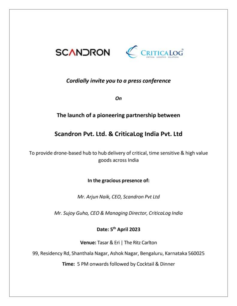 Criticalog » CriticaLog partners with Scandrone - Criticalog